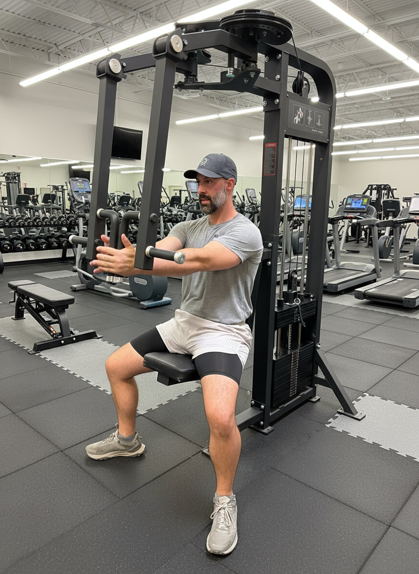 Selectorized Pec Fly & Rear Delt Fly (Pec Deck) w/ 250lb weight stacks ...