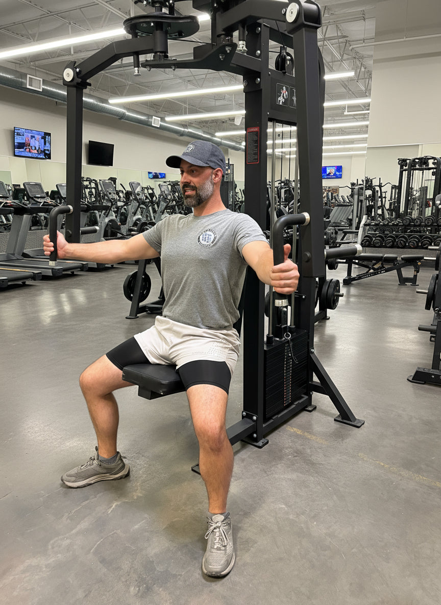 Selectorized Pec Fly & Rear Delt Fly (Pec Deck) w/ 250lb weight stacks ...