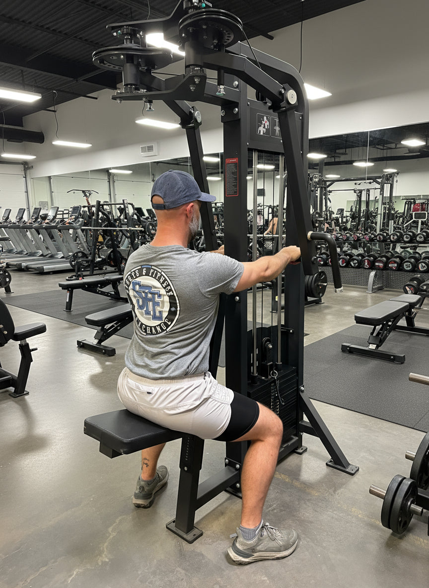 Selectorized Pec Fly & Rear Delt Fly (Pec Deck) w/ 250lb weight stacks ...