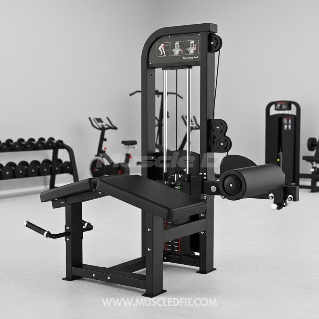Excel Prone Leg Curl - Muscle D Fitness - Selectorized Hamstring Curl ...